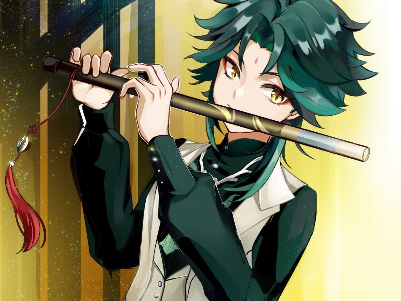 原神音乐会同人图 魈_xiu秀-站酷ZCOOL