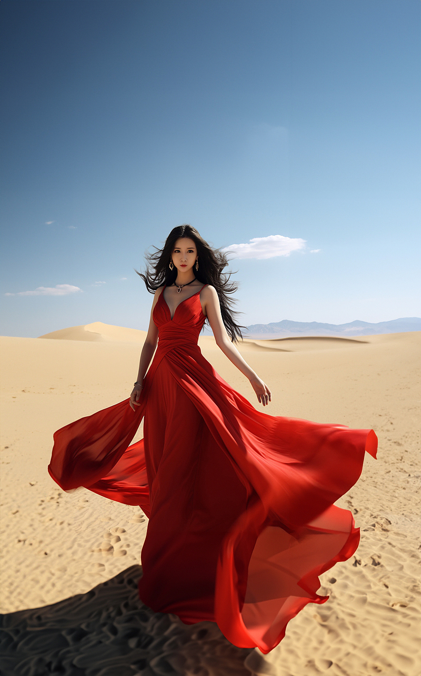 AI摄影｜沙漠片时尚写真_翼芬视觉Sammi-站酷ZCOOL