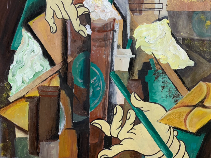 《星巴克的下午茶》_WANG祎雪-站酷ZCOOL