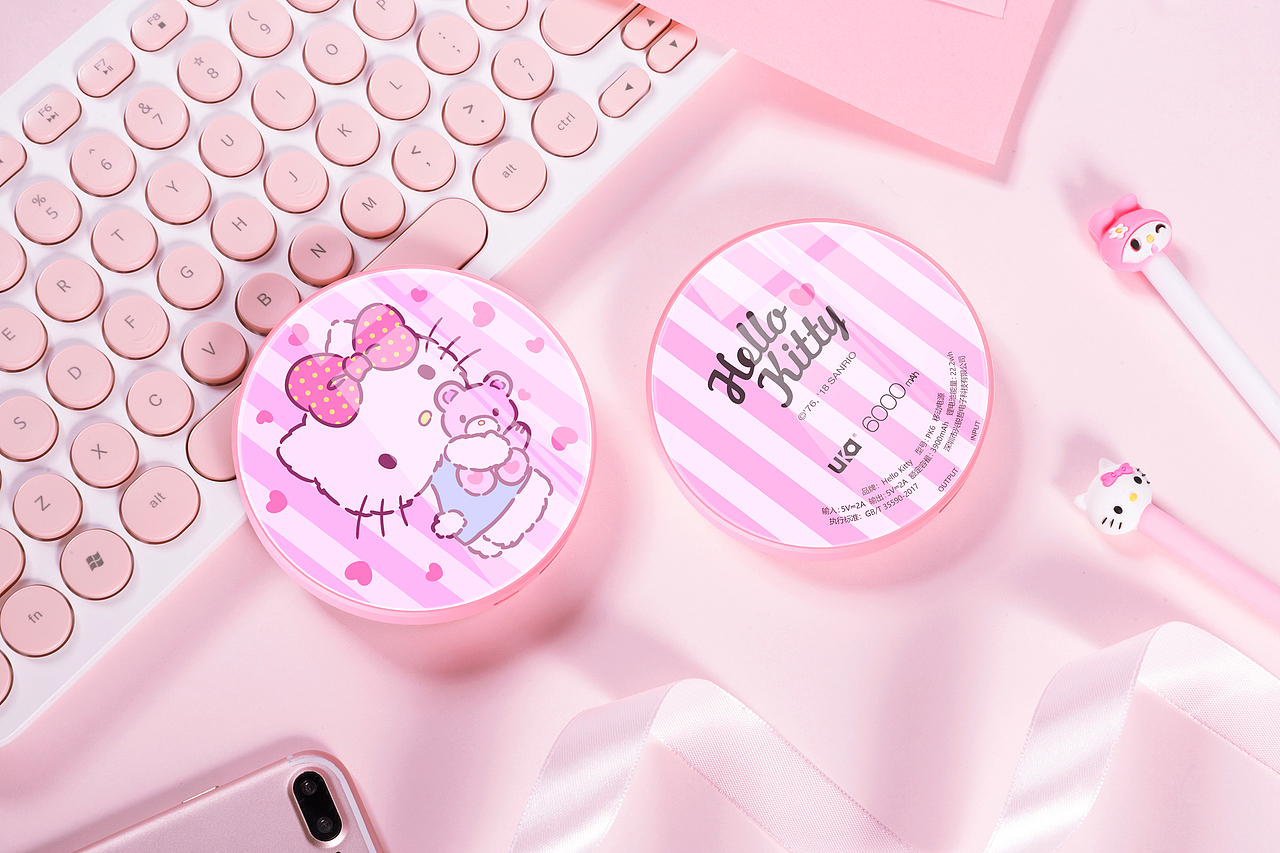 HelloKitty圆形充电宝_陈若鱼cry-站酷ZCOOL