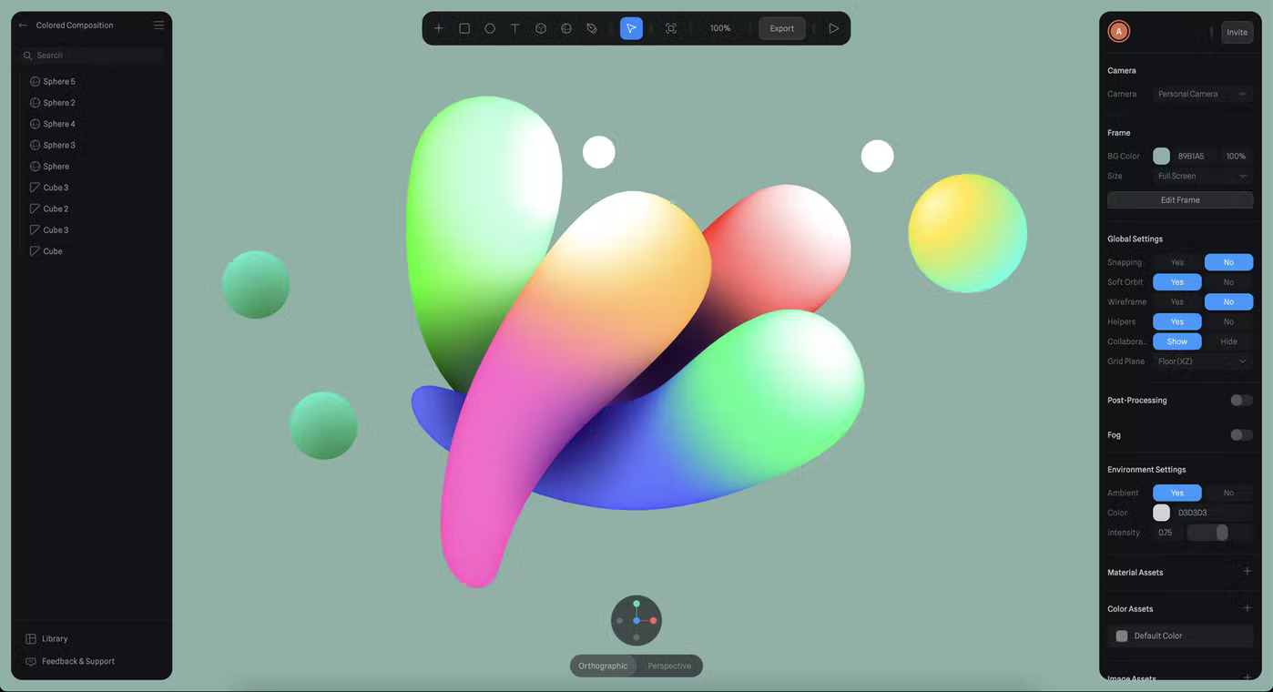 超轻量3D设计神器Spline Beta版终于发布啦！_Spline-站酷ZCOOL
