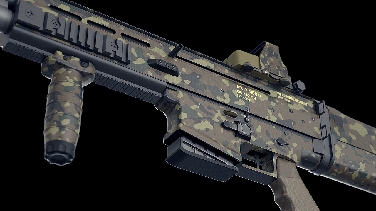 mk17枪械_荒陌无归路-站酷ZCOOL