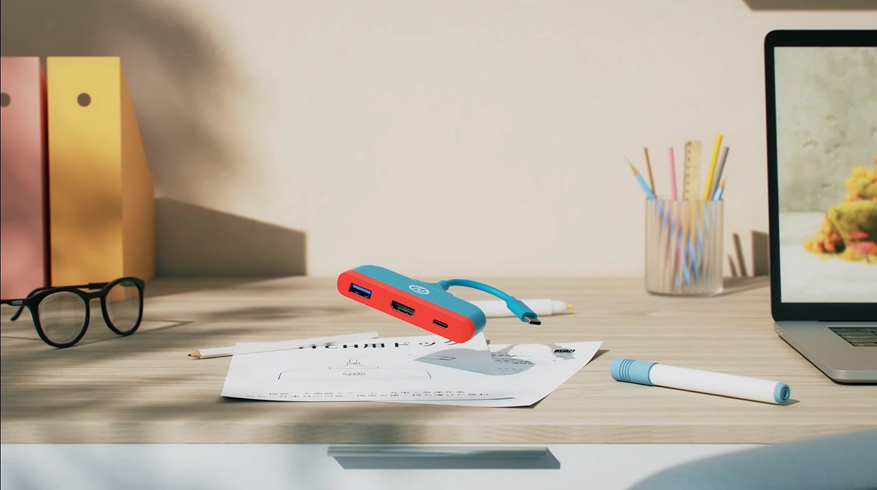 【Switch便携拓展坞】C4D三维产品视频_yeiii-站酷ZCOOL