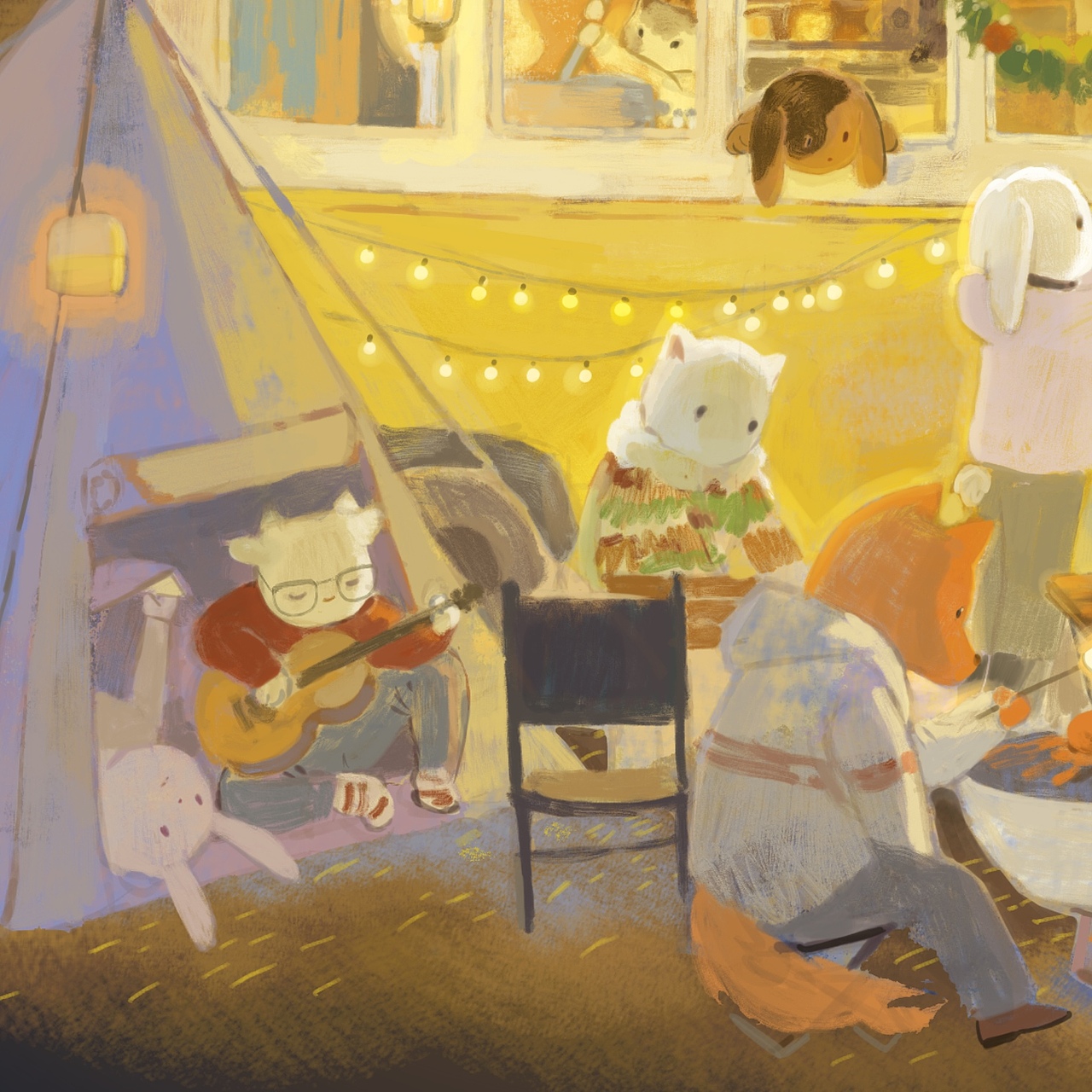 平安夜插画_lil5-站酷ZCOOL