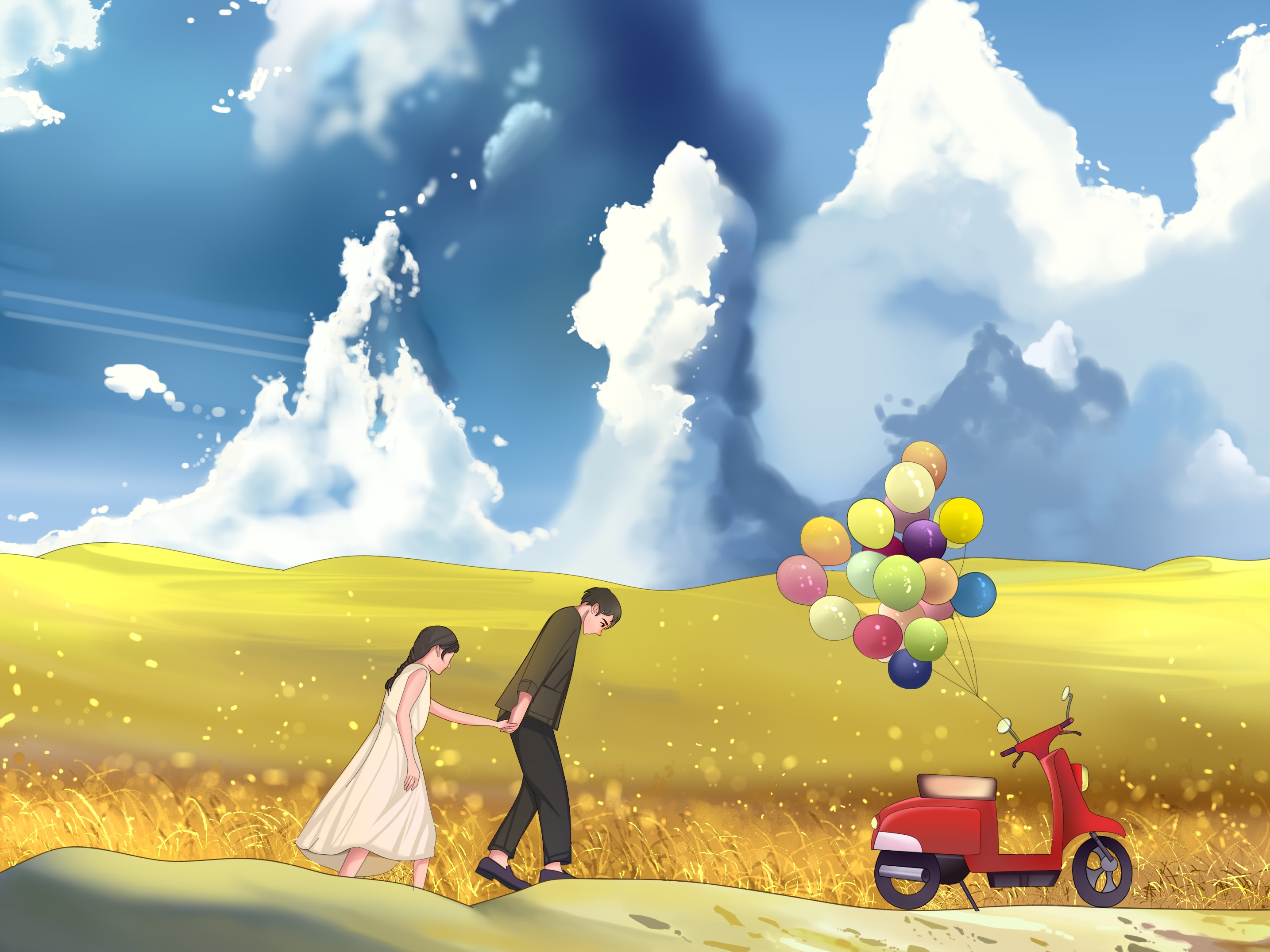 记忆里的红色噗噗车_StandingEgg-站酷ZCOOL