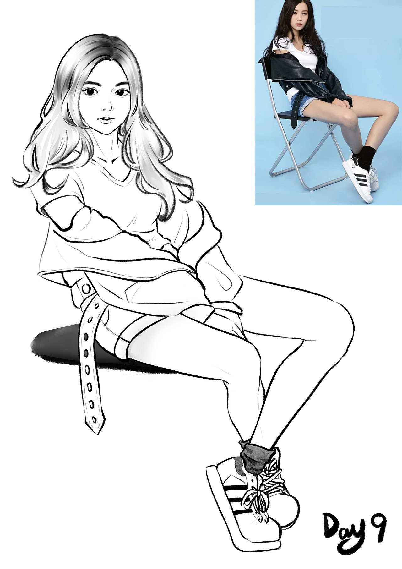 【DAY9】30天速写打卡_常饮决明-站酷ZCOOL