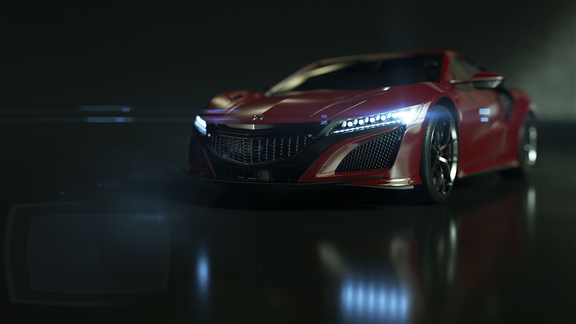 【OC渲染练习】honda_nsx_Lct红枣仙-站酷ZCOOL