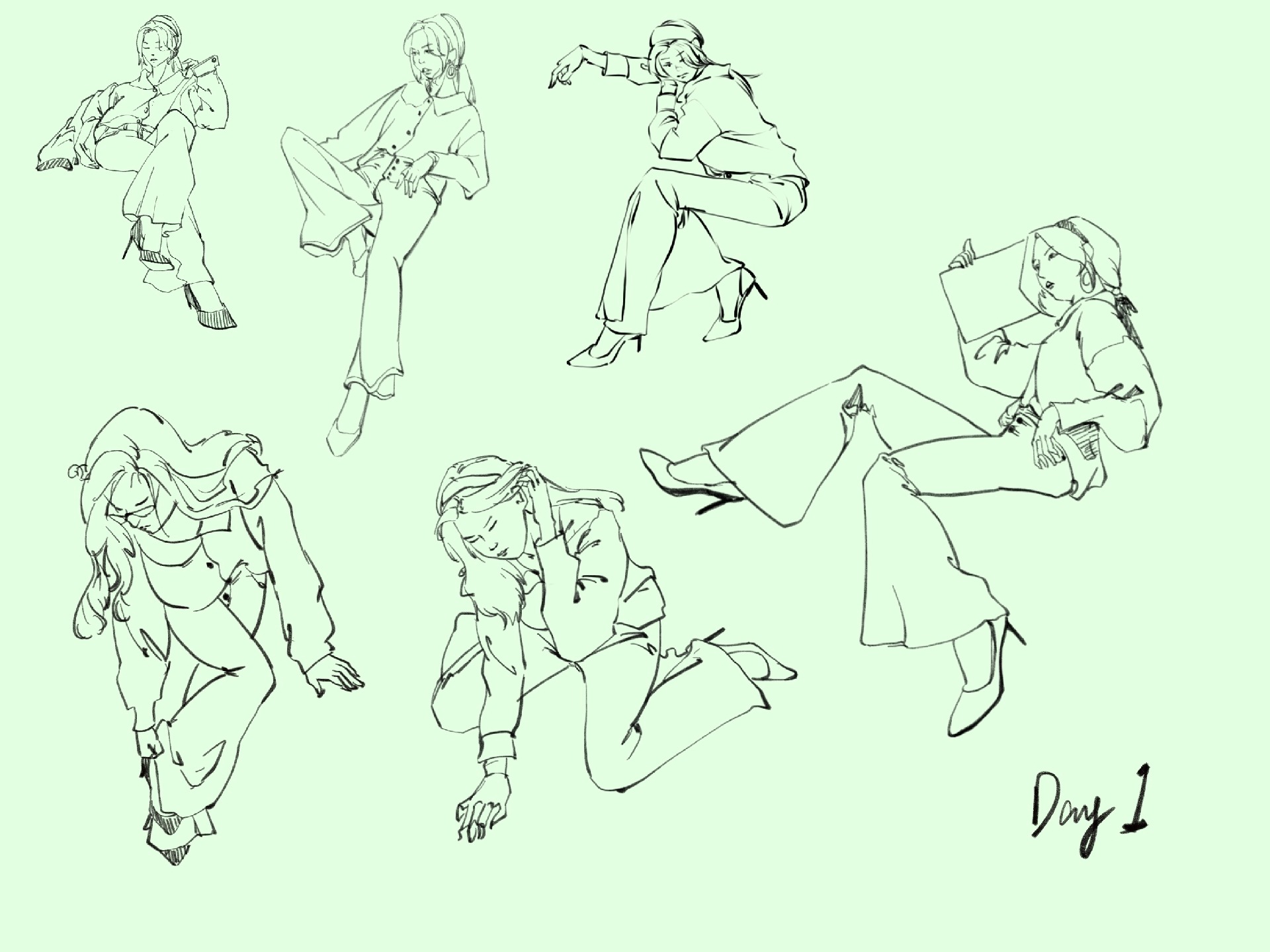 #速写60天挑战赛#Day01@速写班长 _磕糖的七秒-站酷ZCOOL