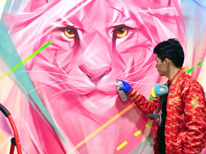 PINK TIGER--探索粉色涂鸦视界_HE涂鸦上海-站酷ZCOOL