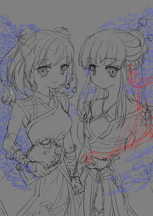 梦璃与菱纱 _QWQ喵喵喵-站酷ZCOOL