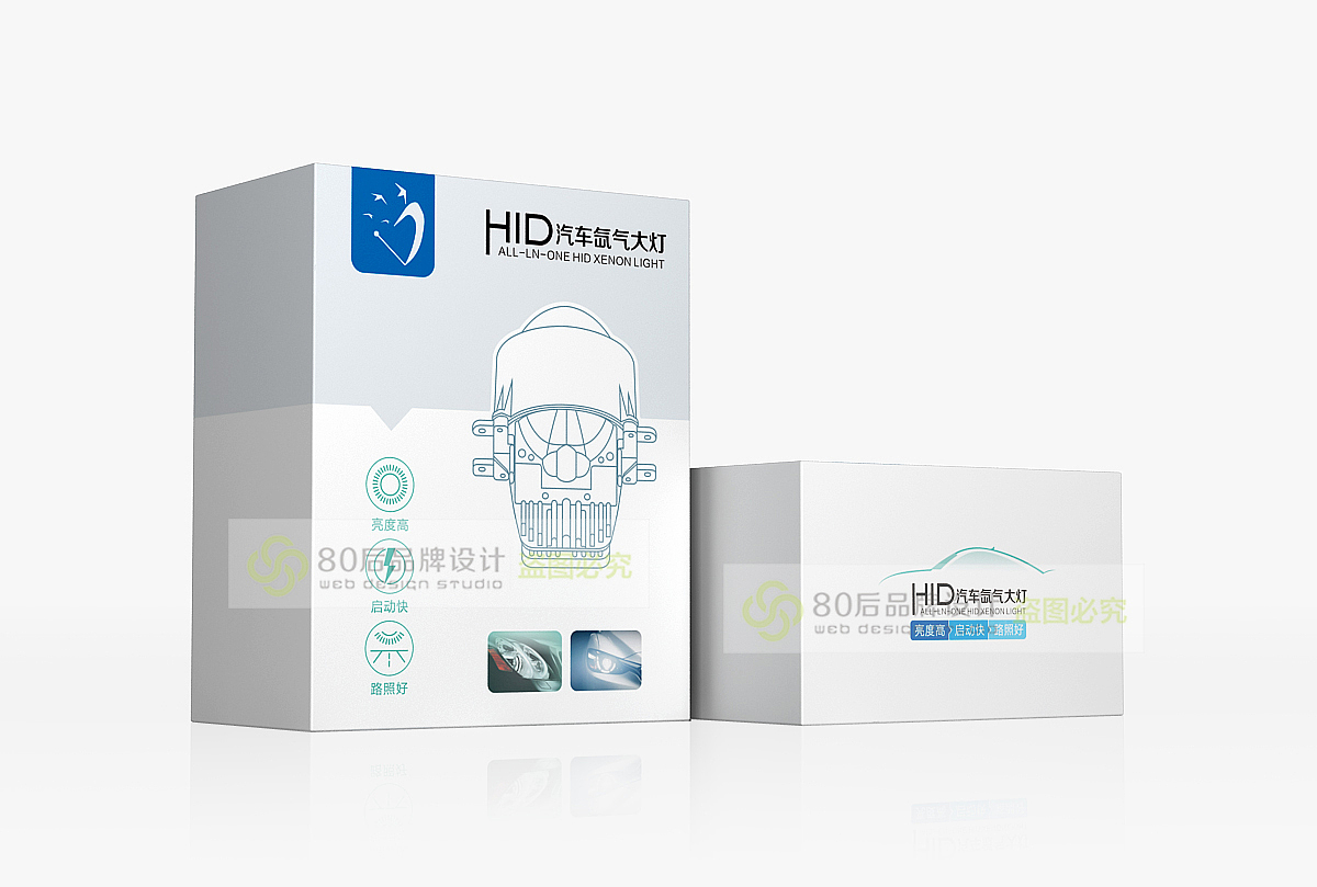 HID汽车氙气大灯包装_80后包装设计-站酷ZCOOL