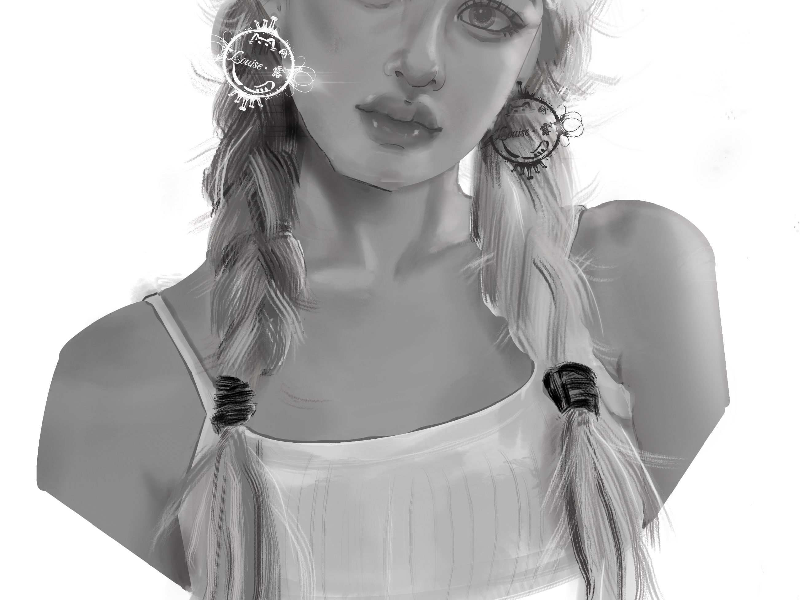 厚涂黑白_Louise露哥-站酷ZCOOL