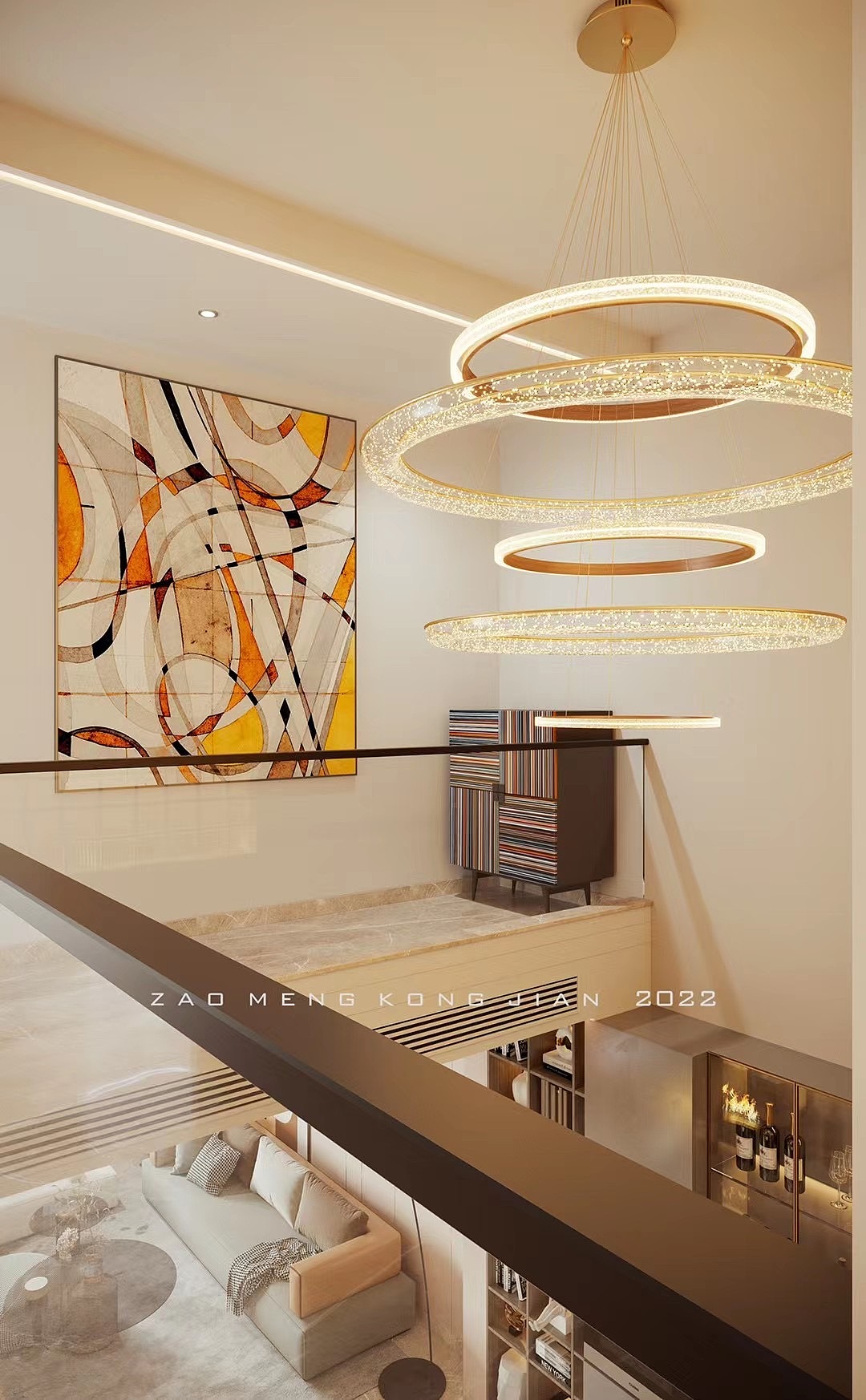 轻奢LOFT效果图_冒蓝火的cpu-站酷ZCOOL