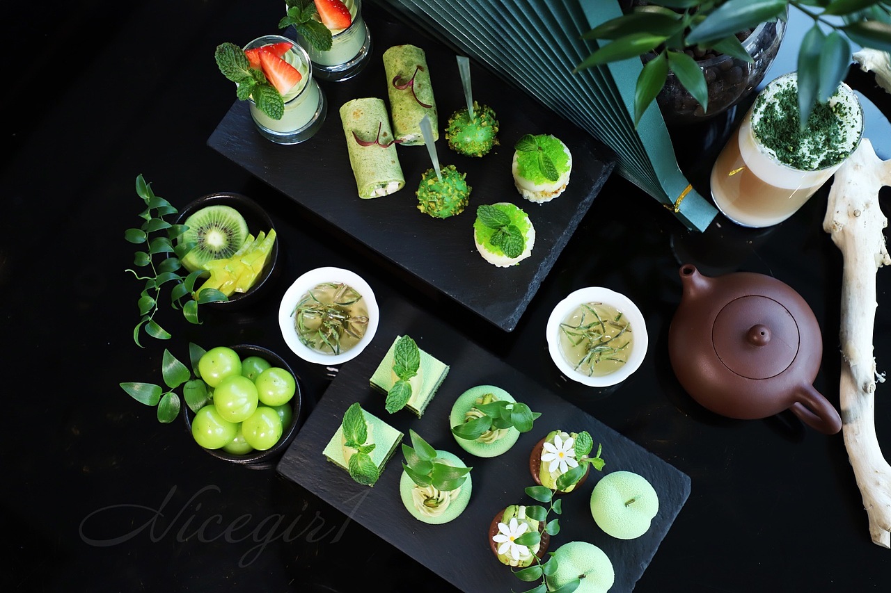 春季下午茶 抹茶风味_Nicegir1-站酷ZCOOL