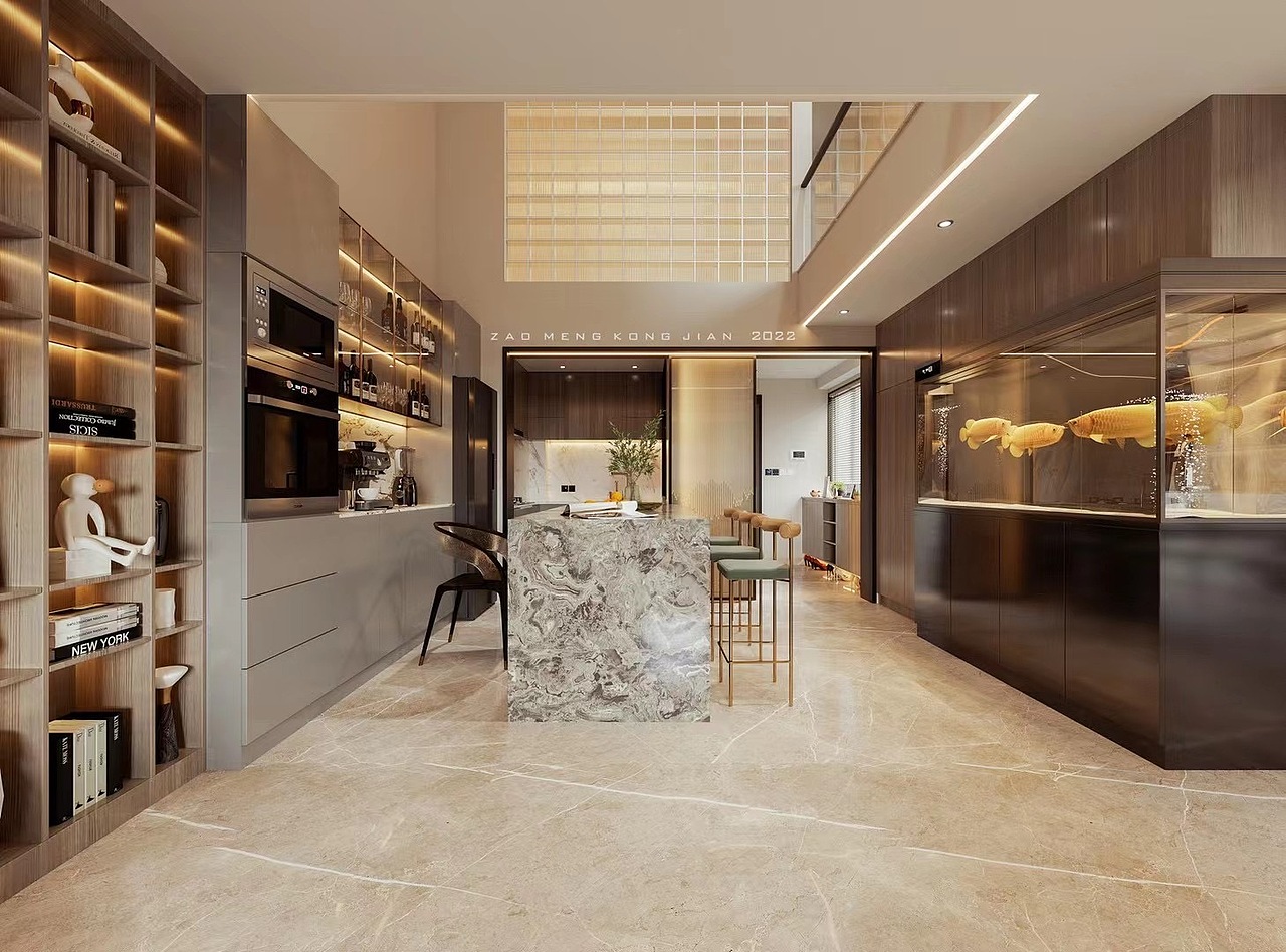 轻奢LOFT效果图_冒蓝火的cpu-站酷ZCOOL