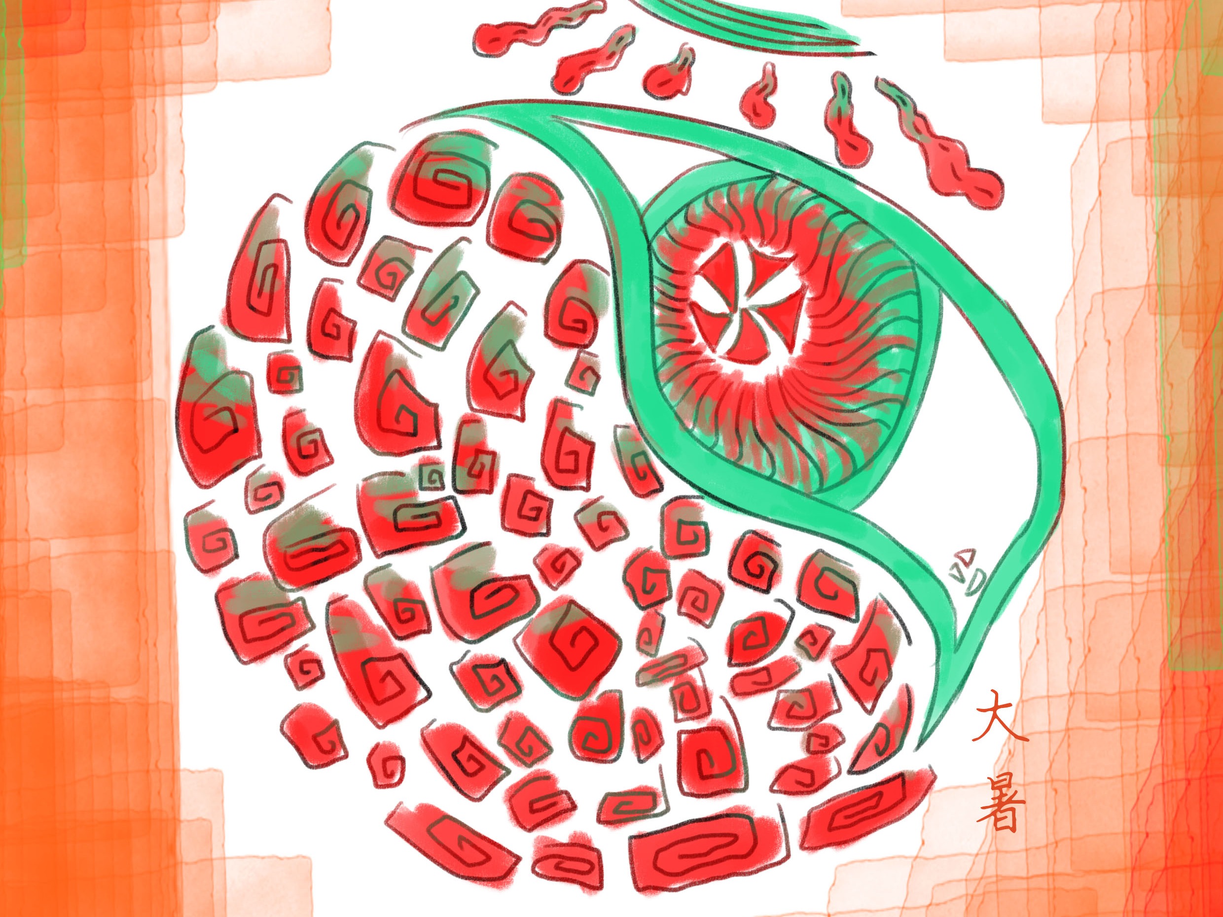 节气插画_芝士卷a-站酷ZCOOL