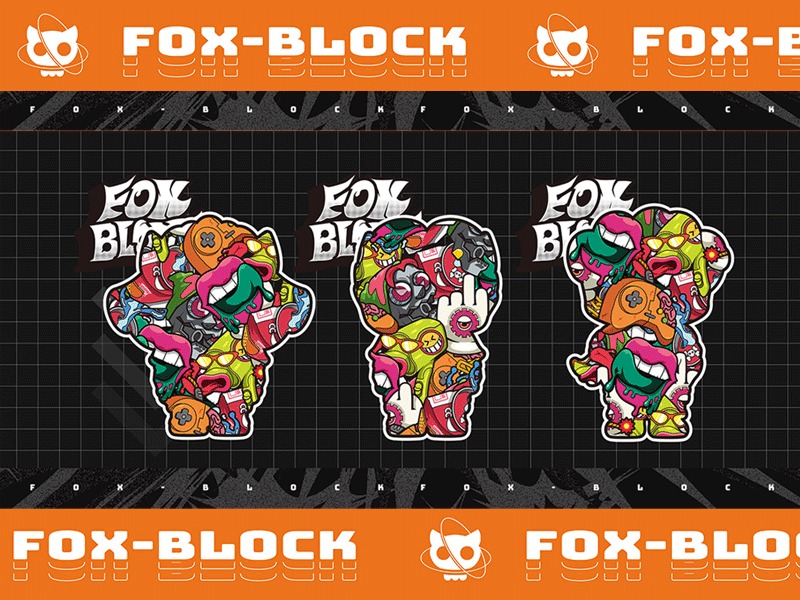 BLOCK FOX- （潮爆街狐_赵柯伊Zkey-站酷ZCOOL