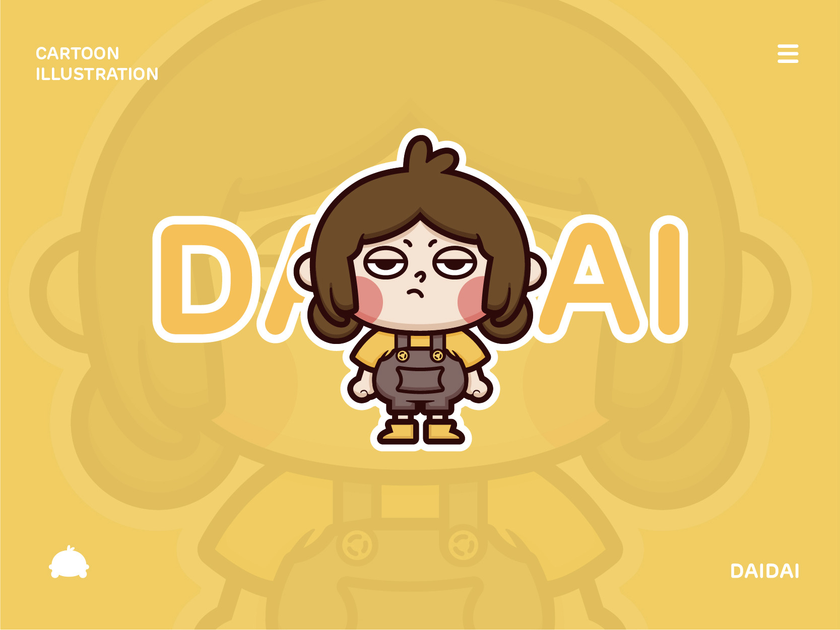 呆呆女孩｜DAIDAI_明睿设计-站酷ZCOOL