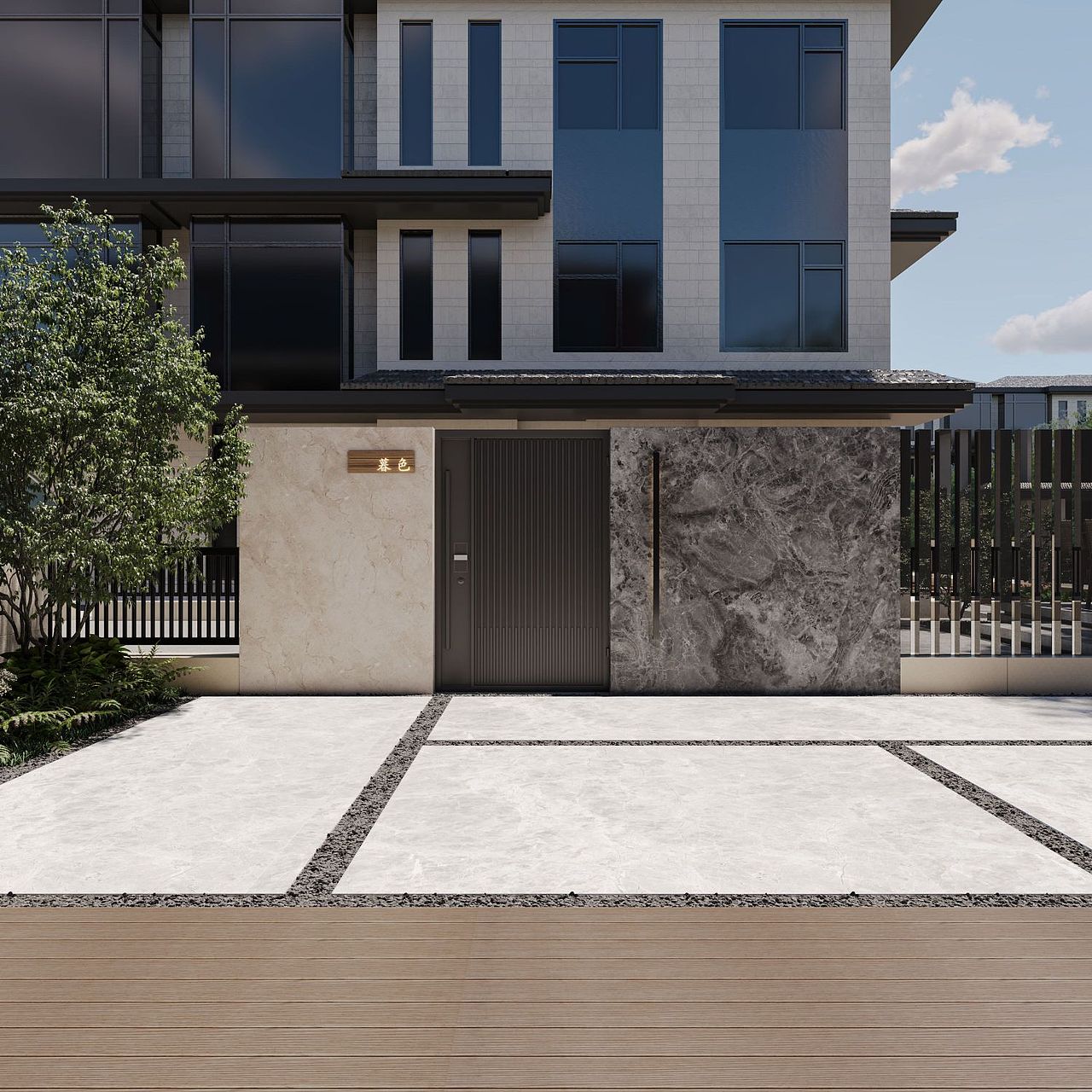 庭院渲染cr9.0_Lonely_Walker-站酷ZCOOL