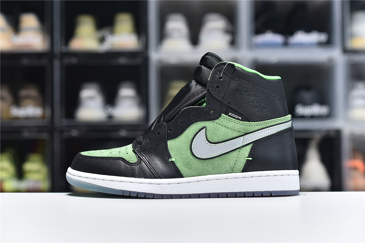 Air Jordan 1 High Zoom Rage Green 荧光绿黑_卓宇00520-站酷ZCOOL