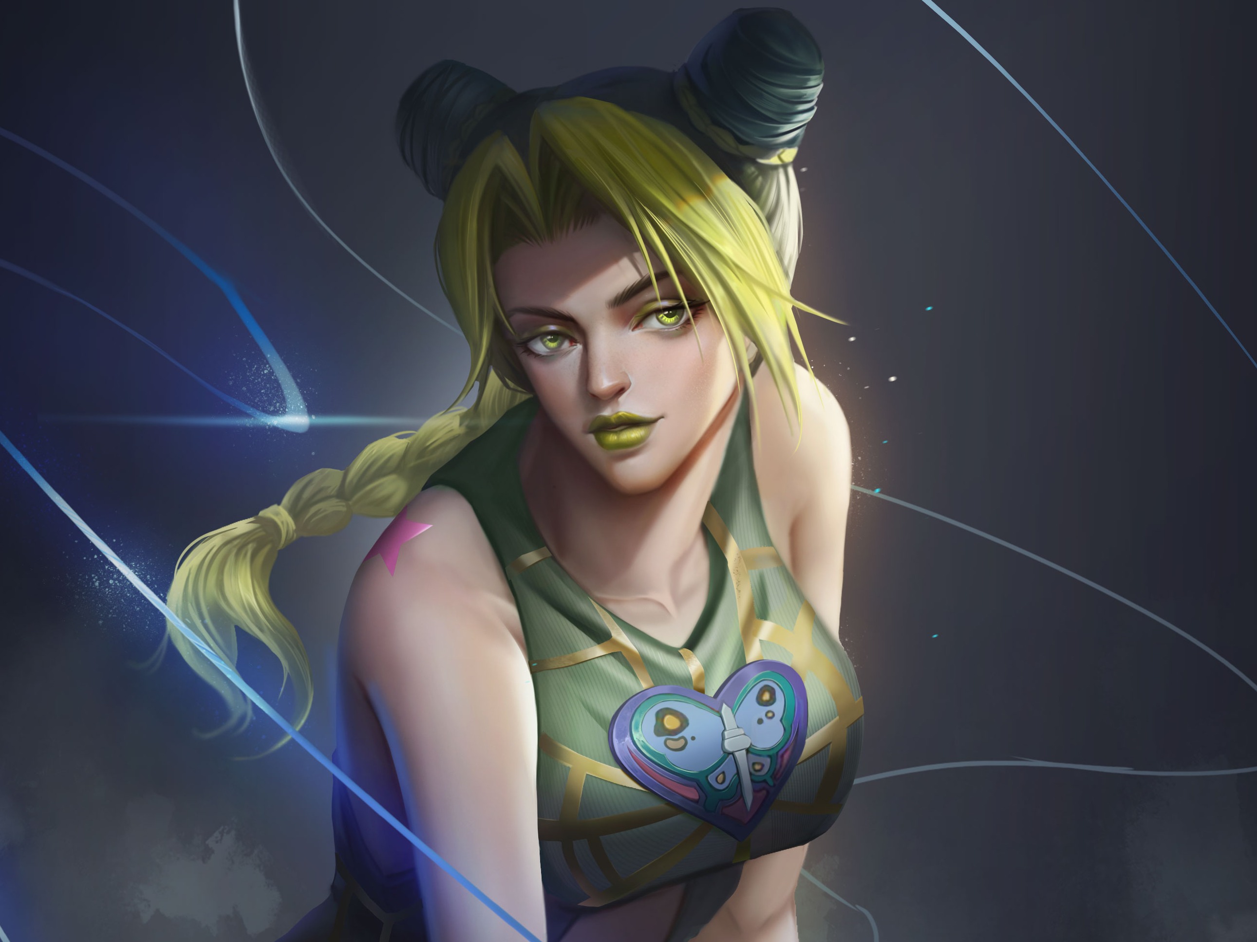 JOJO徐伦半身像_晓卍-站酷ZCOOL