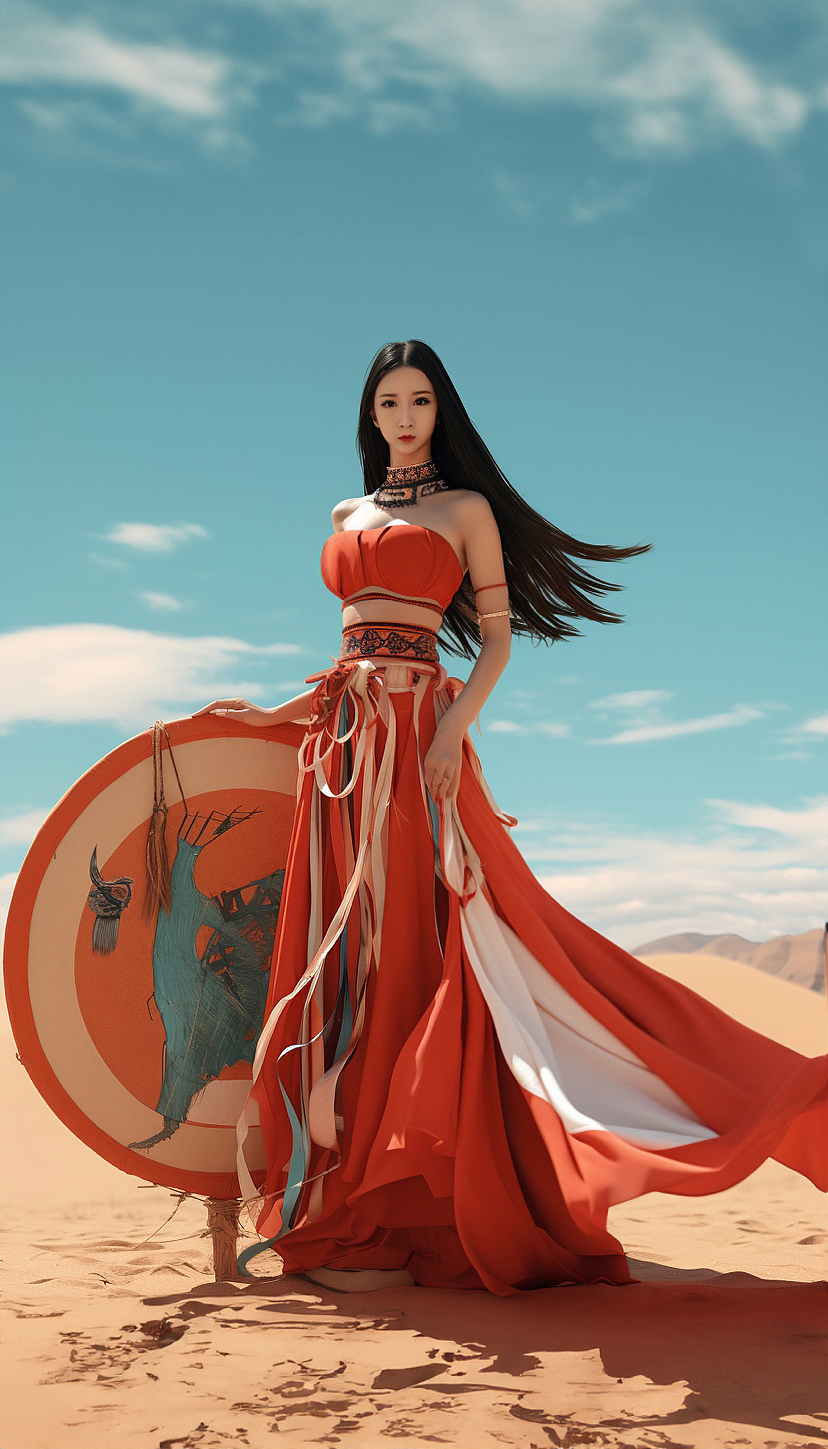 AI摄影｜沙漠片时尚写真_翼芬视觉Sammi-站酷ZCOOL