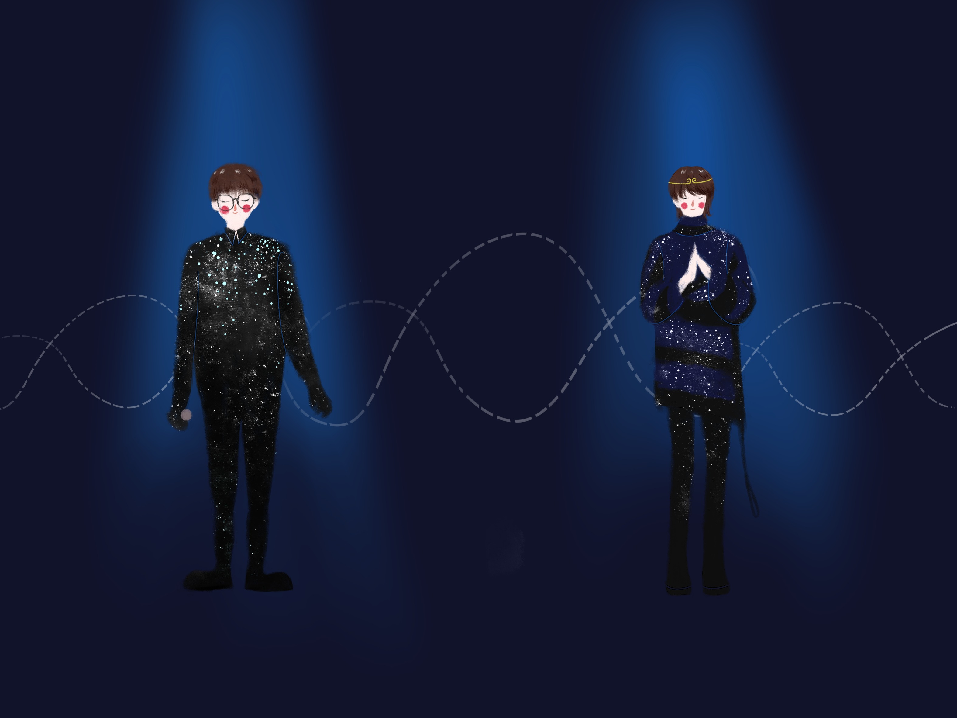 《我喜欢的人》——插画练习_LqSheila-站酷ZCOOL