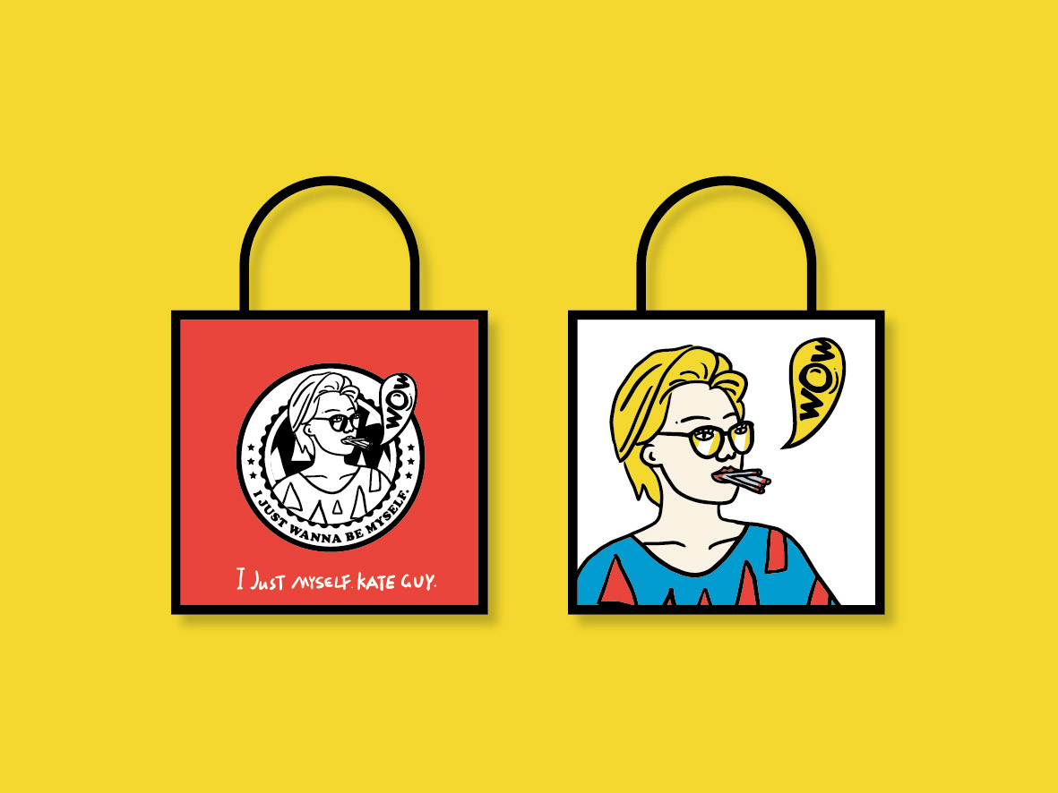 KATE GUY-I JUST MYSELE.-个人品牌设计_KK品牌设计-站酷ZCOOL