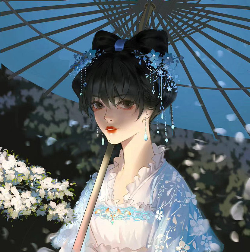 今天的小姐姐_画痨Easy-站酷ZCOOL