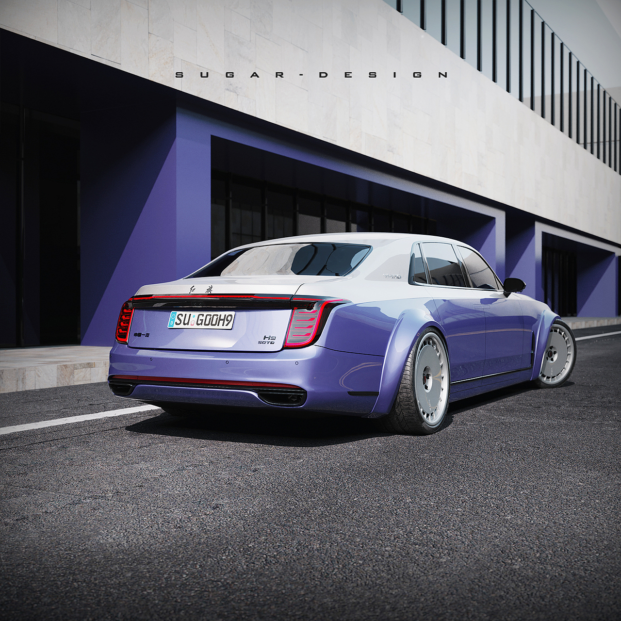 旗舰新定义！红旗H9 Charisma 官邸行政版新车驾到！_sugarchow-站酷ZCOOL