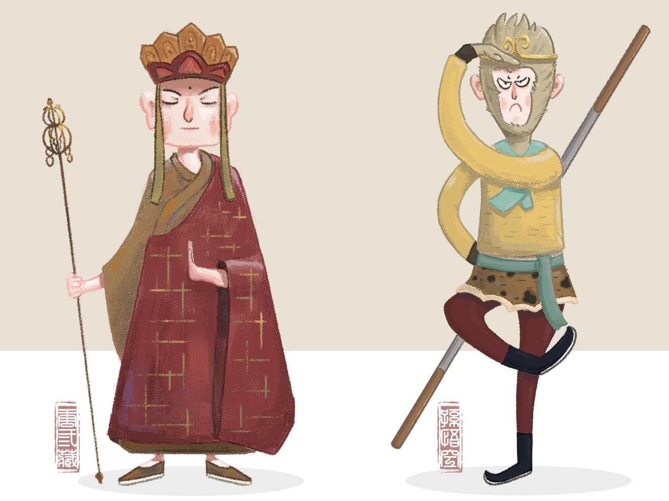 西游记儿插人物_pandalao-站酷ZCOOL