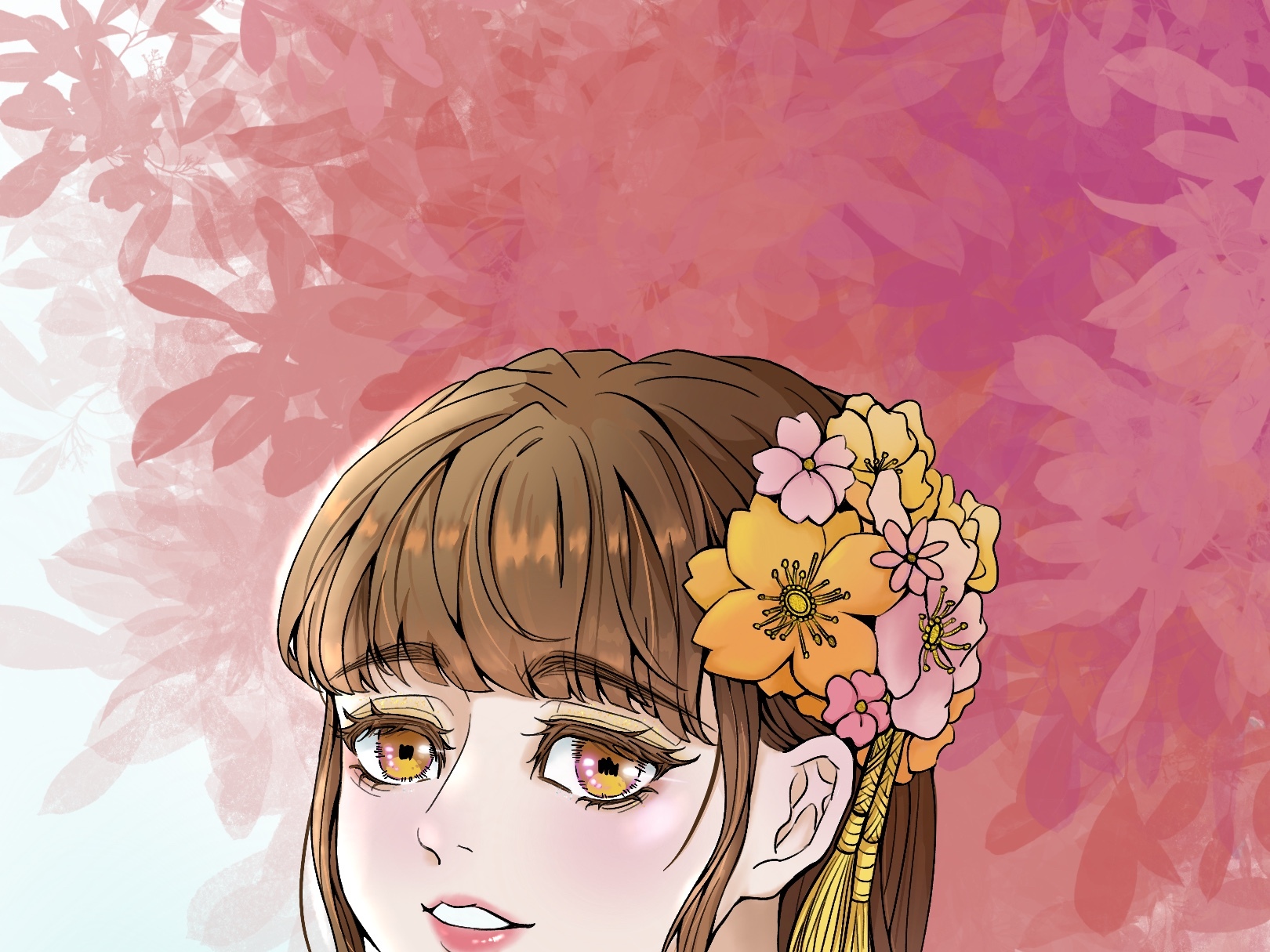 少女与花_昼眠夜画-站酷ZCOOL