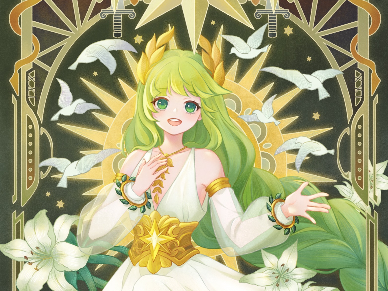 原创塔罗牌设计--剑与远征芙蕾拉_力口君KARO-站酷ZCOOL