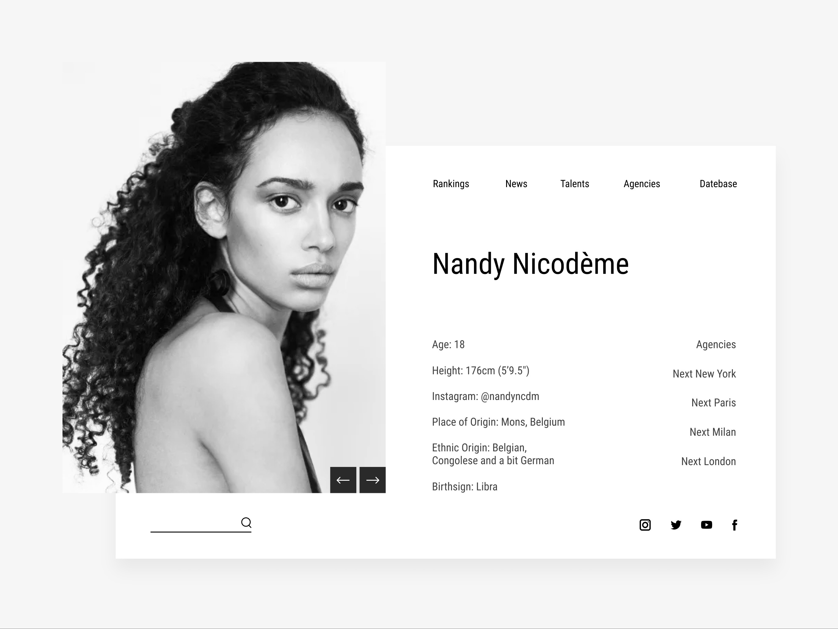 Models.com Web端官网设计（桌面&手机）_程流-站酷ZCOOL