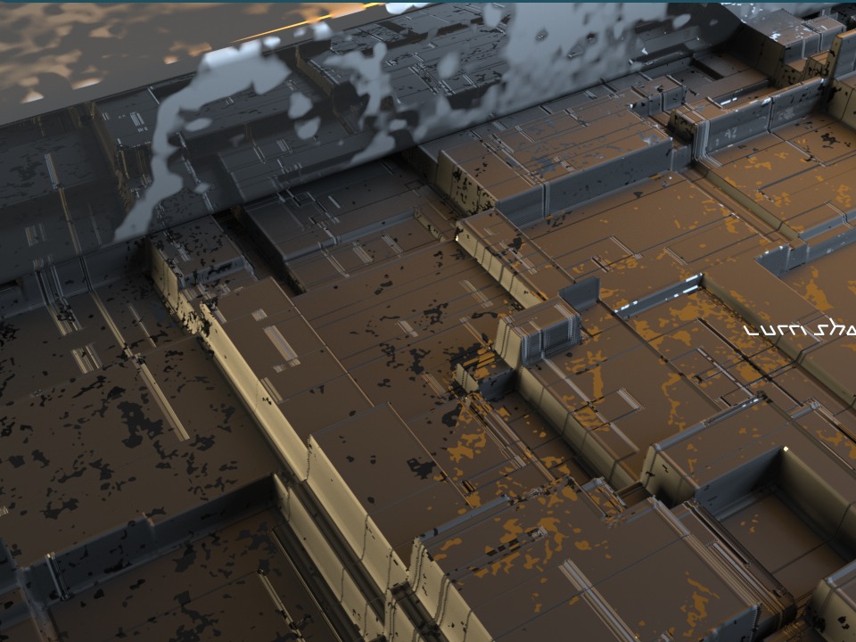 C4D+Octane Render 科幻风格建模_lunaseadark-站酷ZCOOL