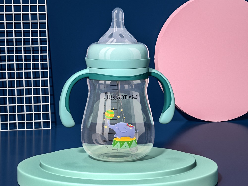 C4D/母婴/婴儿/PPSU材质/C4D-奶瓶_站在雨中的疯子-站酷ZCOOL