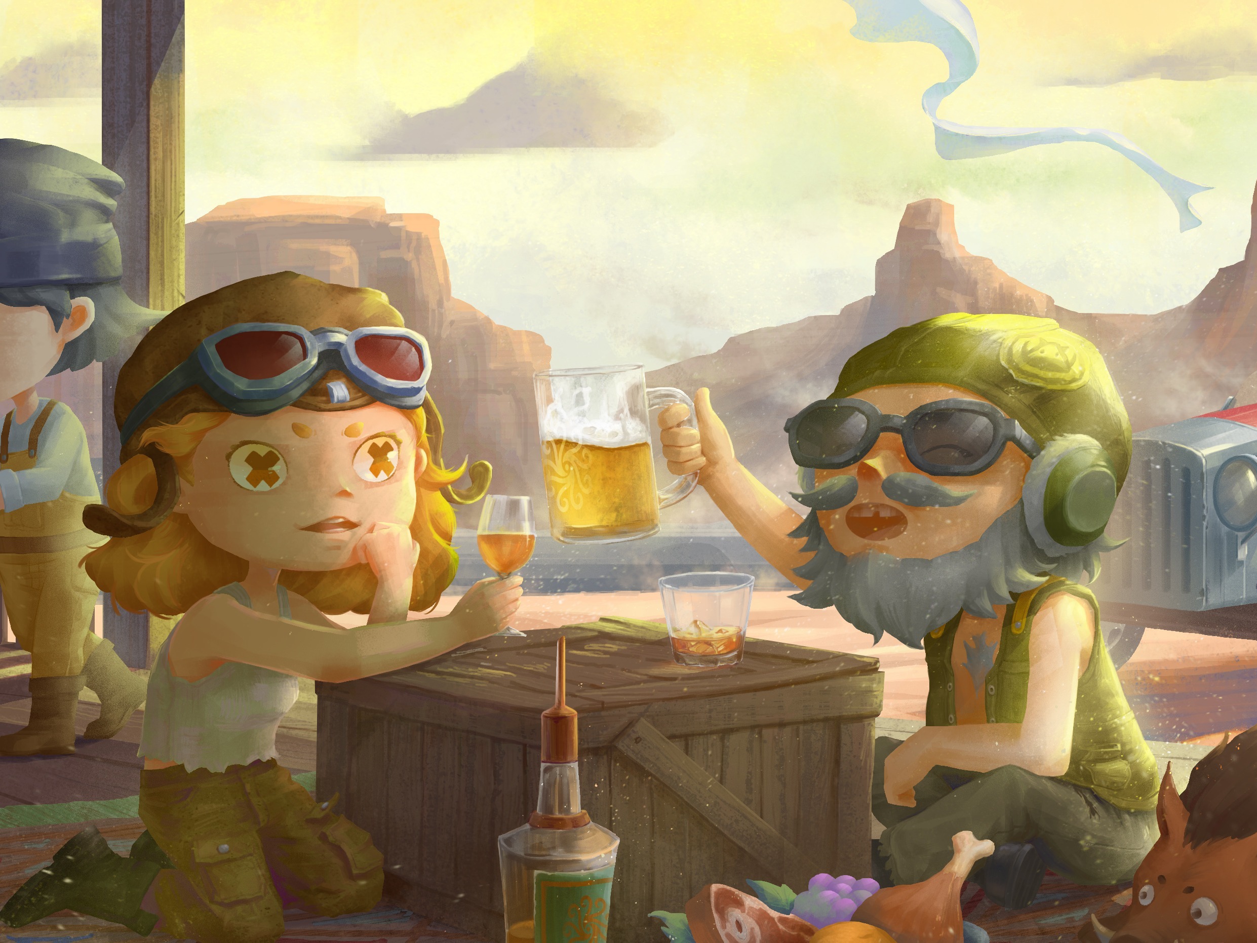 《沙漠休息站》_石海_Arshey-站酷ZCOOL