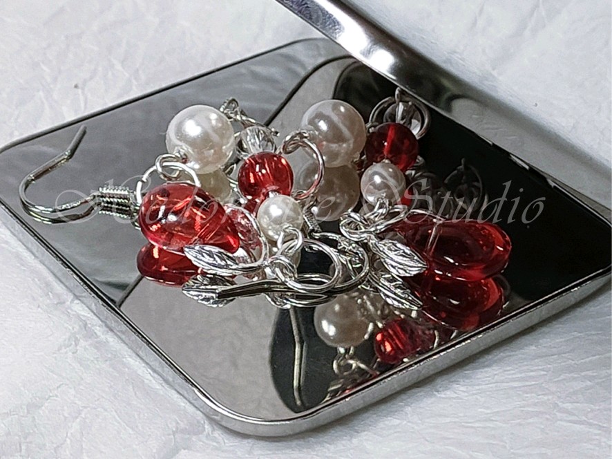 【享乐主义】红石榴原创耳饰_布霖Brynn-站酷ZCOOL