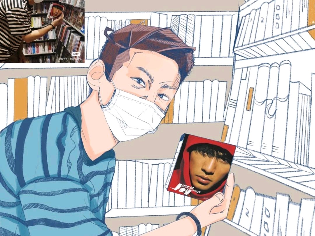 他也喜欢杰伦欸！_德牧bobo-站酷ZCOOL