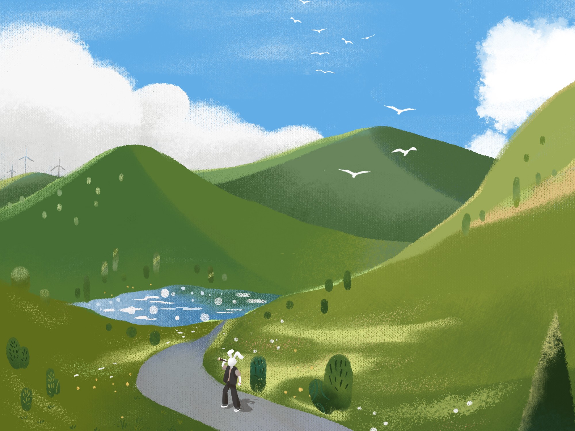 踏春远行_玉林寒酥-站酷ZCOOL