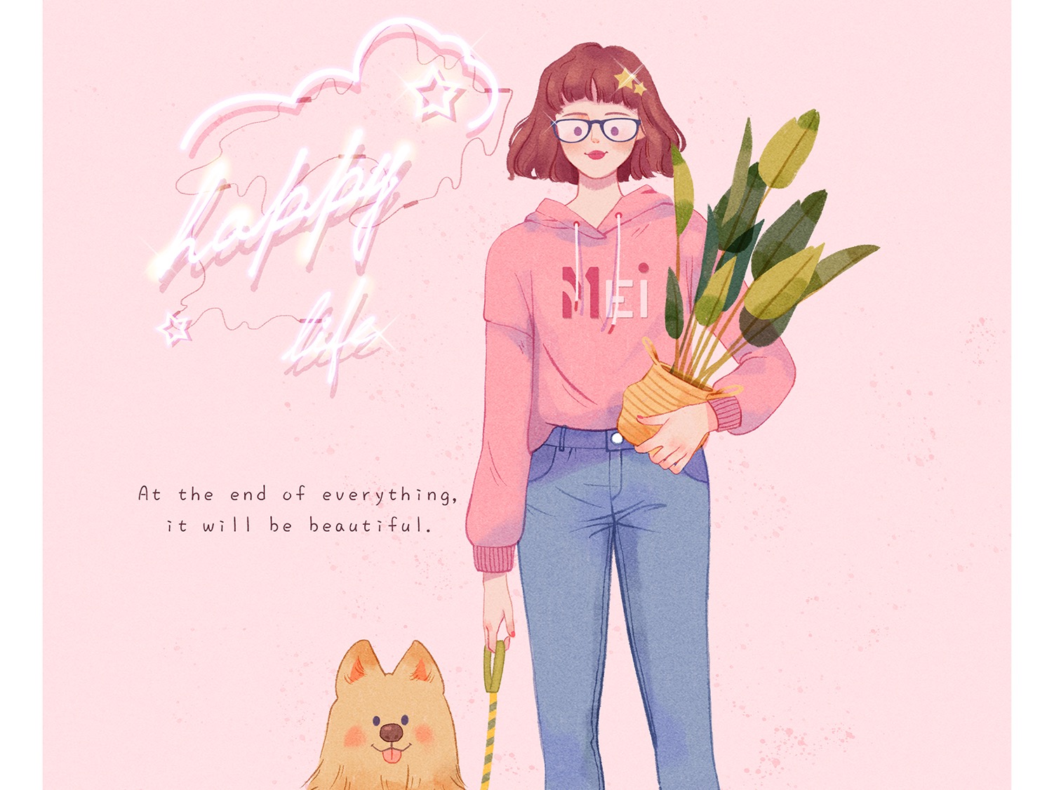 你好，女孩_赵小柒Mandy-站酷ZCOOL