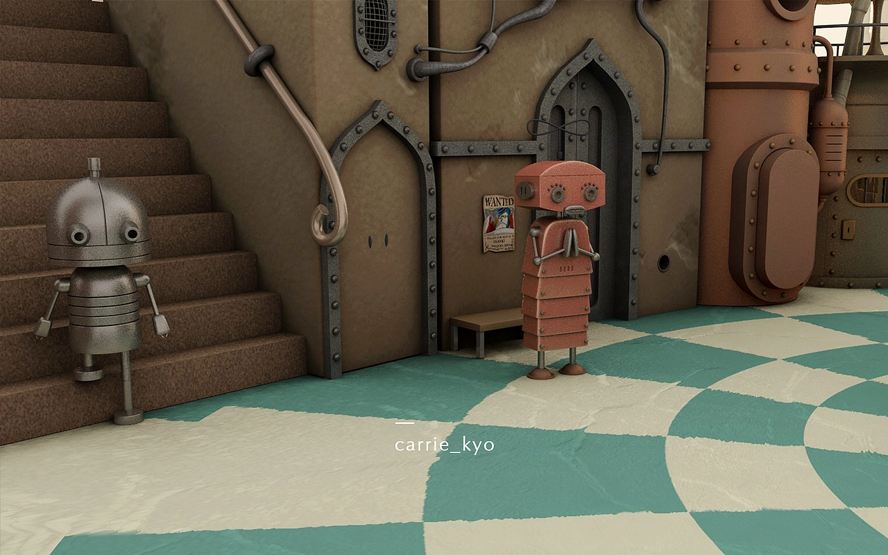 C4D/机械迷城场景建模_carrie_kyo-站酷ZCOOL