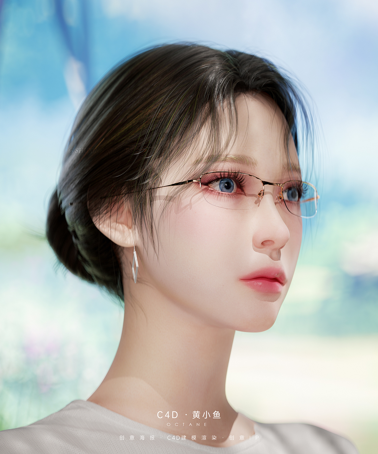 《春夏秋冬》—— 记第一次CG类型人物渲染_黄小鱼y-站酷ZCOOL