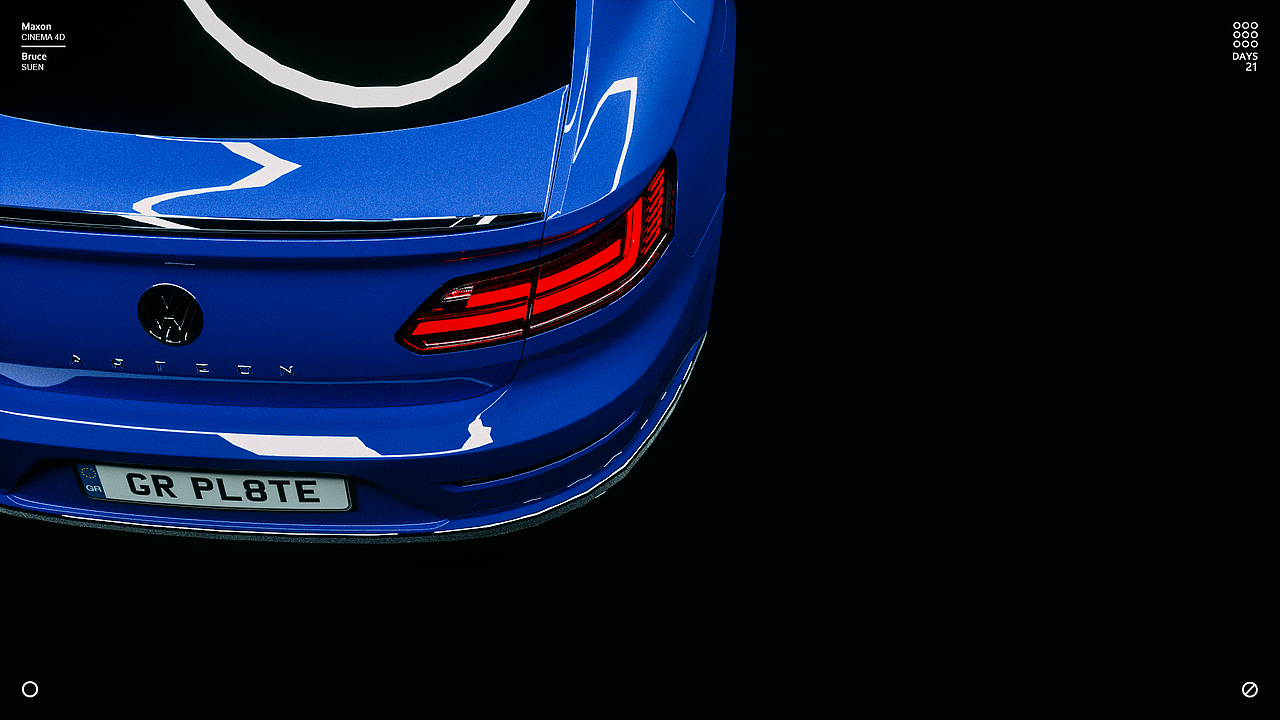 VOLKSWAGEN_ARTEON_CC_R-Line_BISCAY BLUE_比斯开蓝_英东brucesuen-站酷ZCOOL