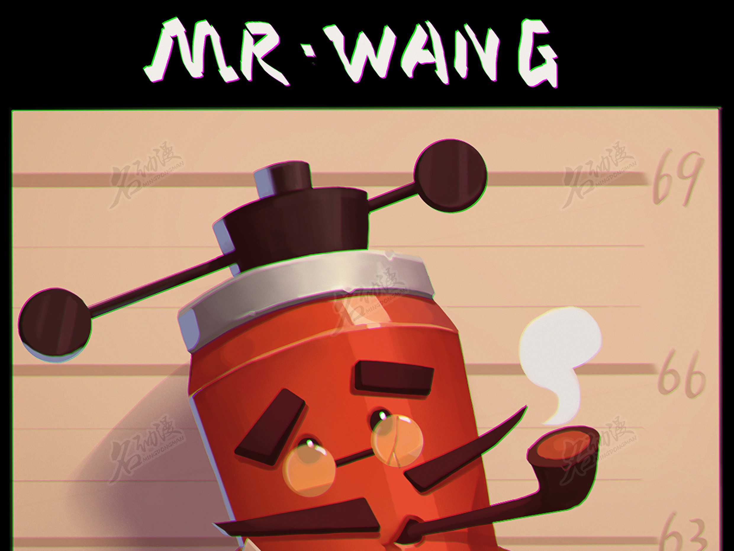 MR.WANG罐头人大作战_名动漫CG数娱-站酷ZCOOL