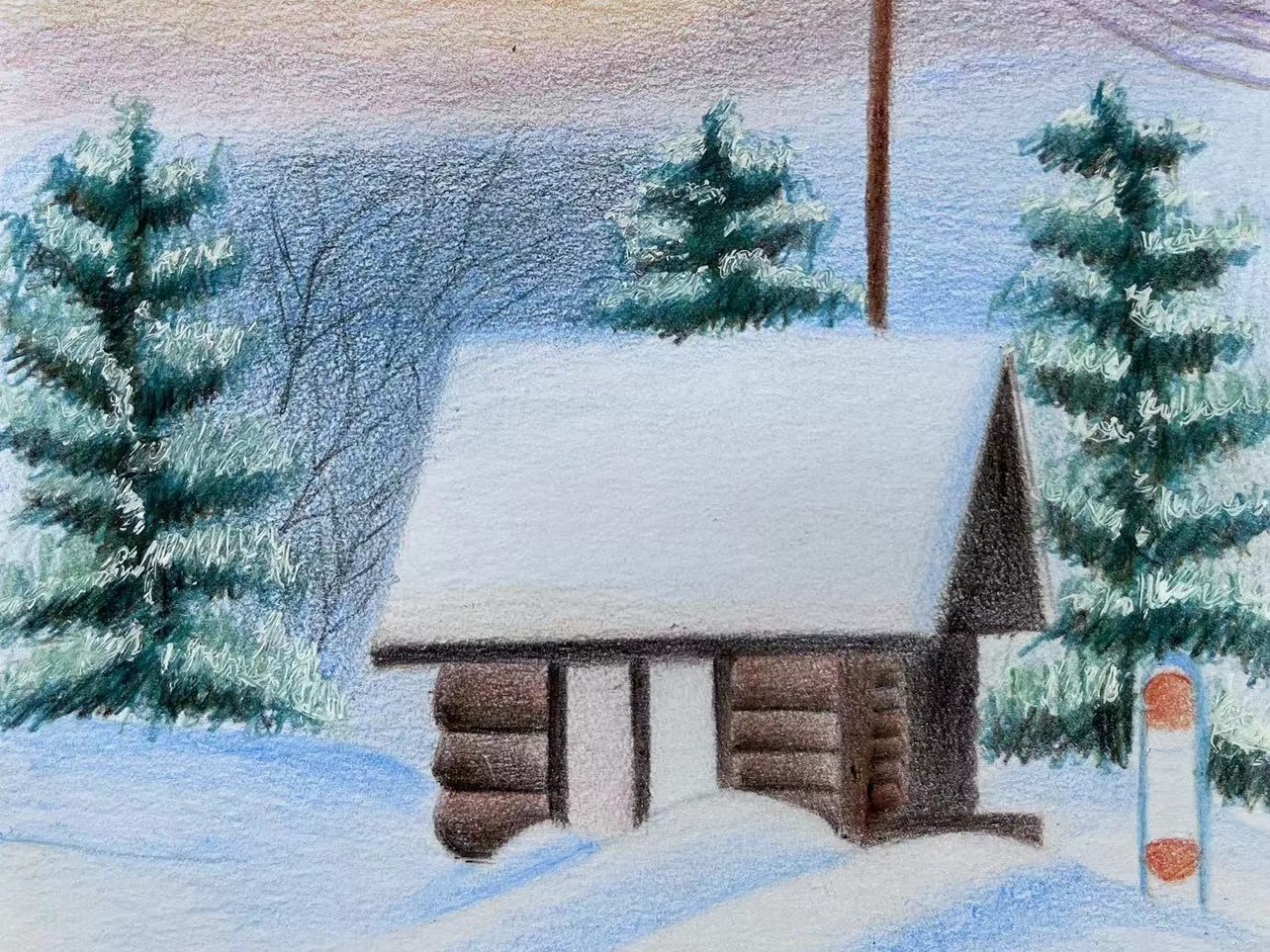 色彩重叠，彩铅作品_熊妮妮米奇酷-站酷ZCOOL