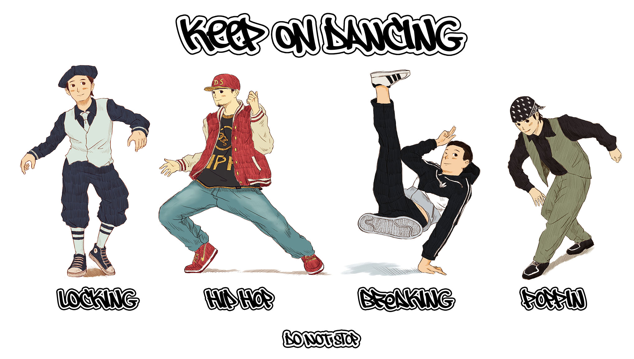 keep on dancing 致每一位舞者_不停止-站酷ZCOOL