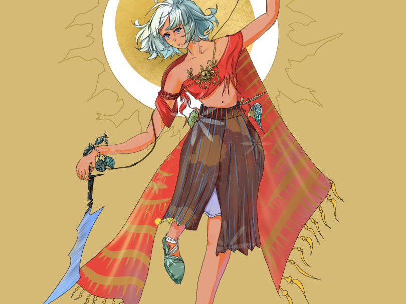 近期插画作品，p3临摹kout老师的_戳戳烊烊的小梨涡-站酷ZCOOL