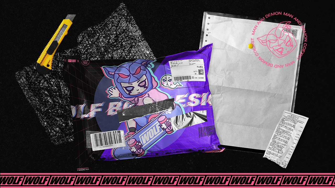 WOLF BOY IP形象设计|UI|主题/皮肤|YBOBOB_原创作品-站酷ZCOOL