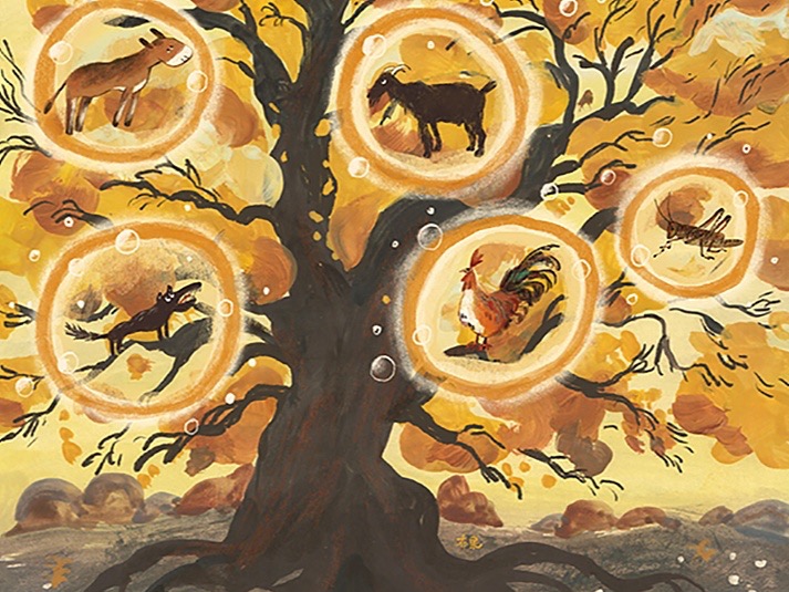 插画《狗能看见人做的梦》文：刘亮程_布果chacoco-站酷ZCOOL